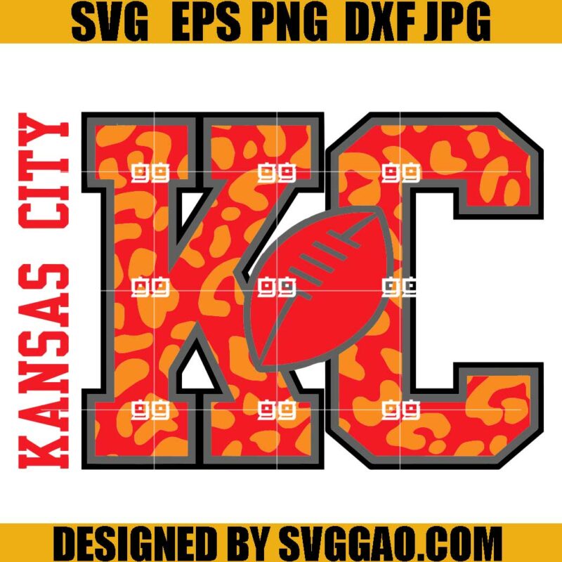 Kansas City Football SVG, KC Football NFL SVG, KC Chief SVG