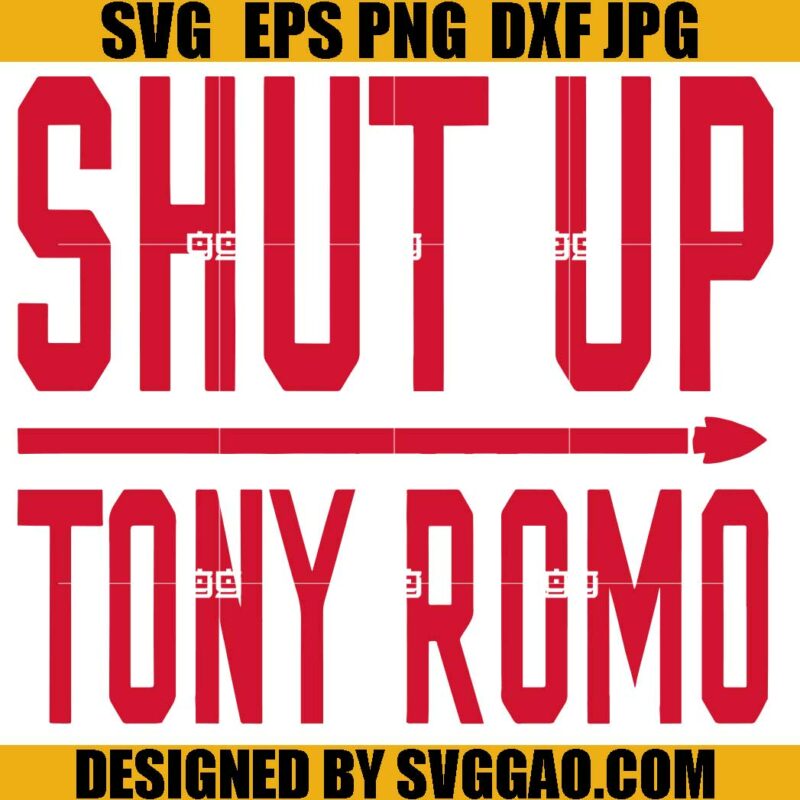 Shut Up Tony Romo SVG, Kansas City Chiefs SVG