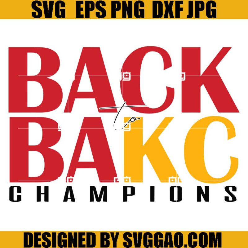 Back To Back Champions SVG, Kansas City Champions SVG, KC Champions ...