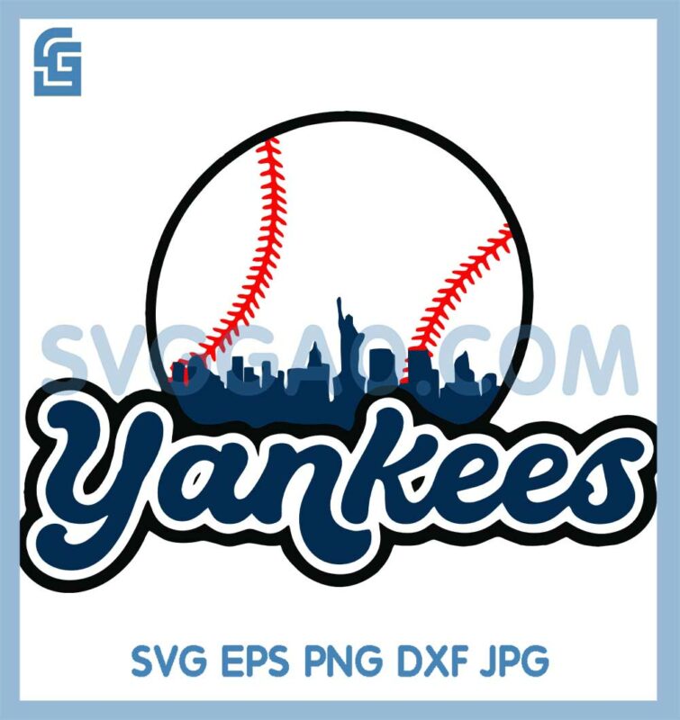 New York Yankees SVG, Yeankees Baseball SVG