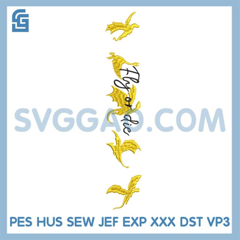 Fly or Die Fourth wing Dragon Embroidery Design, Fourth Wing Novel ...