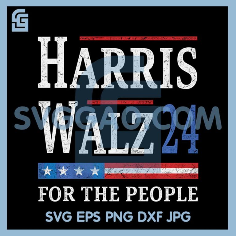 Harris Waltz 2024 For The People PNG, Kamala Harris Tim Waltz PNG