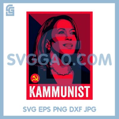 Anti Kamala Harris PNG, Kammunist Funny Election PNG