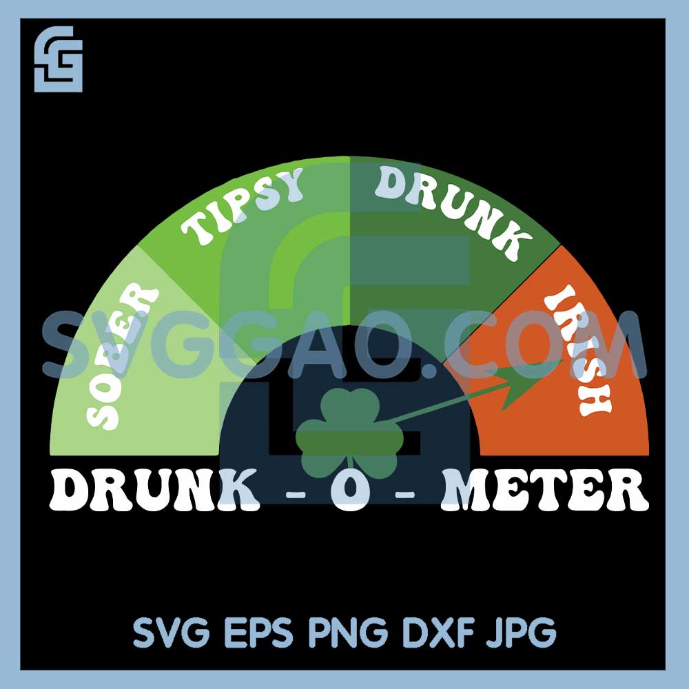 Drunk O Meter Patrick Svg, Ailen Drunk O Meter Svg