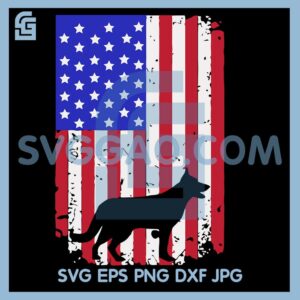 German Shepherd Flag 4th Of July Dog Patriotic SVG – SVGGAO