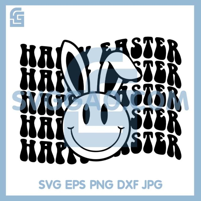 Easter Bunny SVG, Easter Happy SVG
