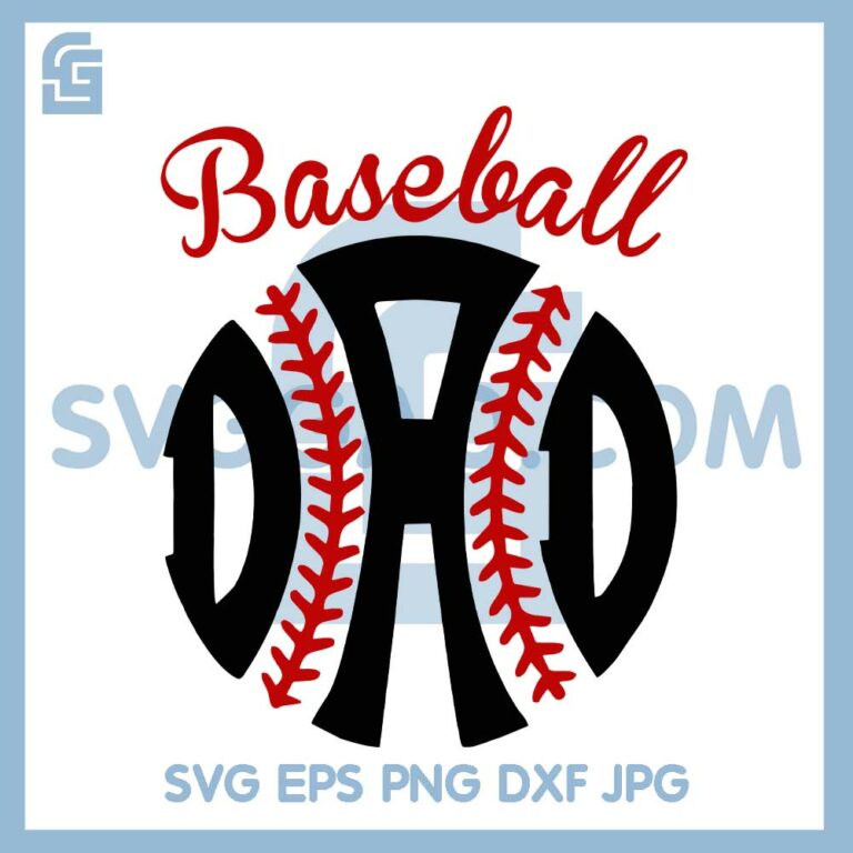 Baseball Font Design Svg, Baseball Dad Svg, Love Dad Svg – SVGGAO