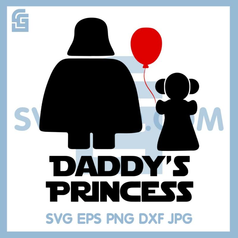Daddy Princess Svg, Daddy Balloon Svg, Daddy Svg