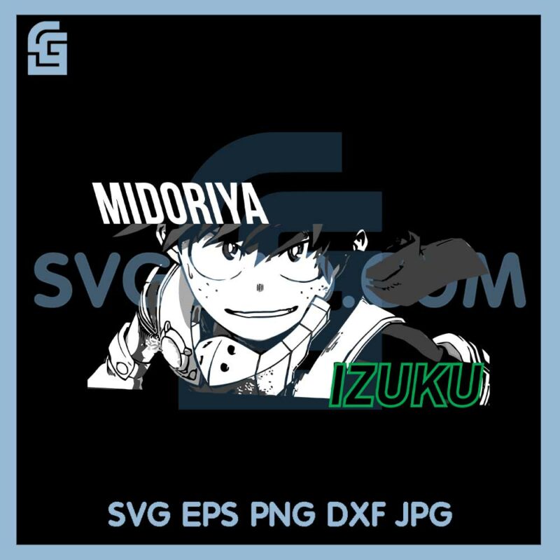 Anime Midoriya Izuku Svg, Midoriya Izuku Svg, Izuku Svg