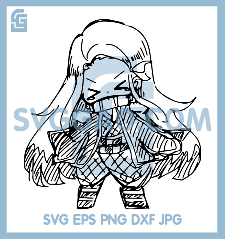 Baby Chibi Kamado Nezuko Svg, Anime Nezuko Baby Svg, Nezuko Cute Svg