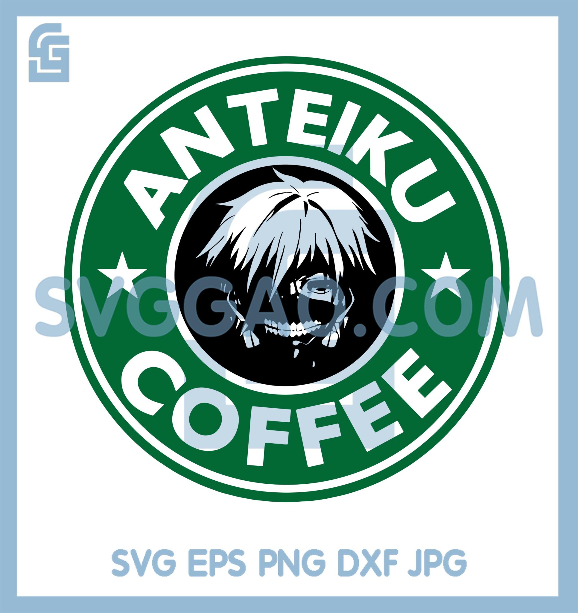 Coffee Anteiku Tokyo Ghoul Svg, Anteiku Logo Coffee Svg, Anime Anteiku Svg