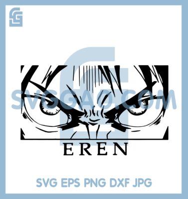Eren Yeager Eyes Svg, Eren Titan Attack On Anime Svg, Yeager Eyes Svg ...