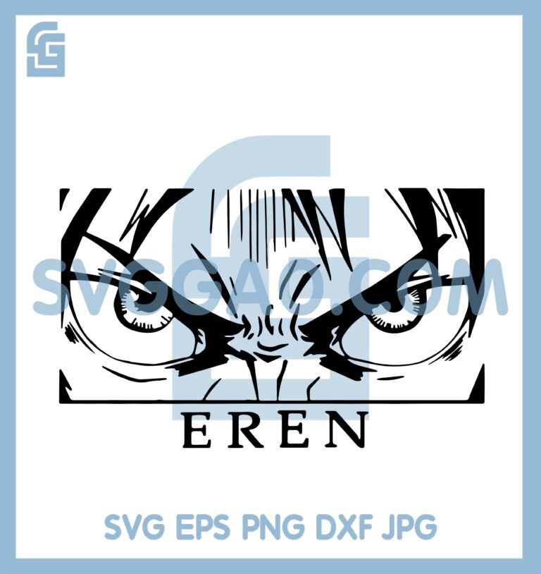 Eren Yeager Eyes Svg, Eren Titan Attack On Anime Svg, Yeager Eyes Svg ...