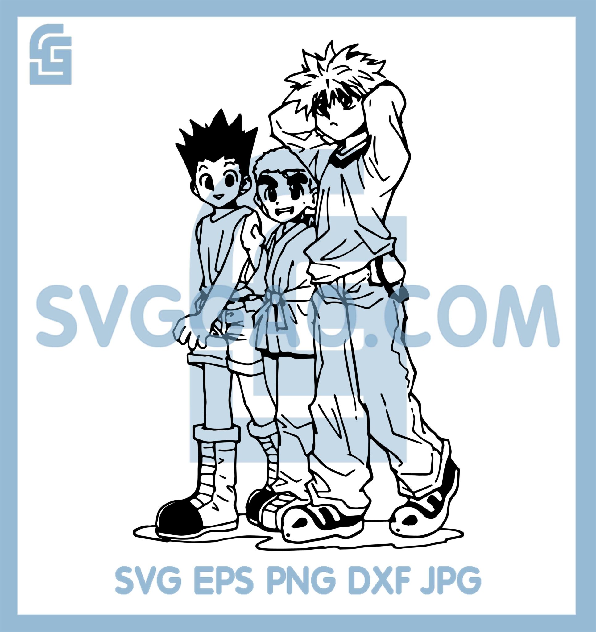 Friend Hunter X Hunter Svg, Anime Zoldyck Killua Svg, Gon Freecss Svg ...