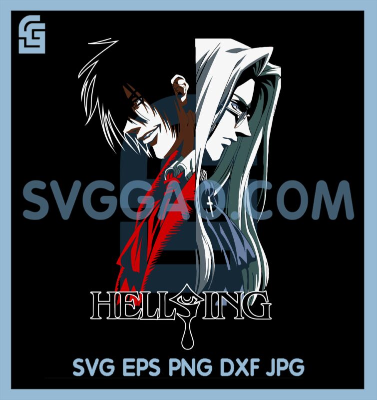 Hellsing Anime Svg, Japanese Manga Svg, Manga Hellsing Svg – SVGGAO