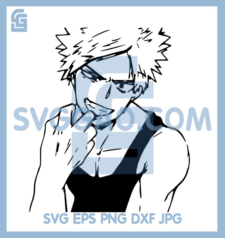 Anime Katsuki Bakugou Svg, Class Student My Hero Academia Svg – SVGGAO