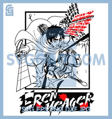 Eren Yeager My God Svg, Attack On Titan Svg, Eren Yeager Anime Eren Svg ...