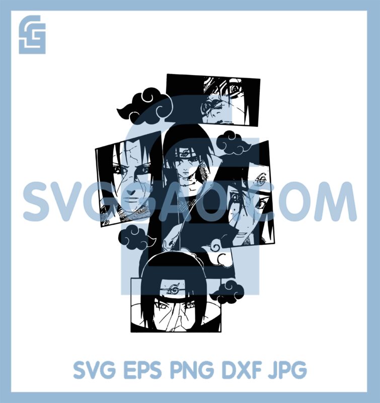 Estampa Itachi Uchiha Svg, Anime Uchiha Svg, Love Anime Itachi Svg