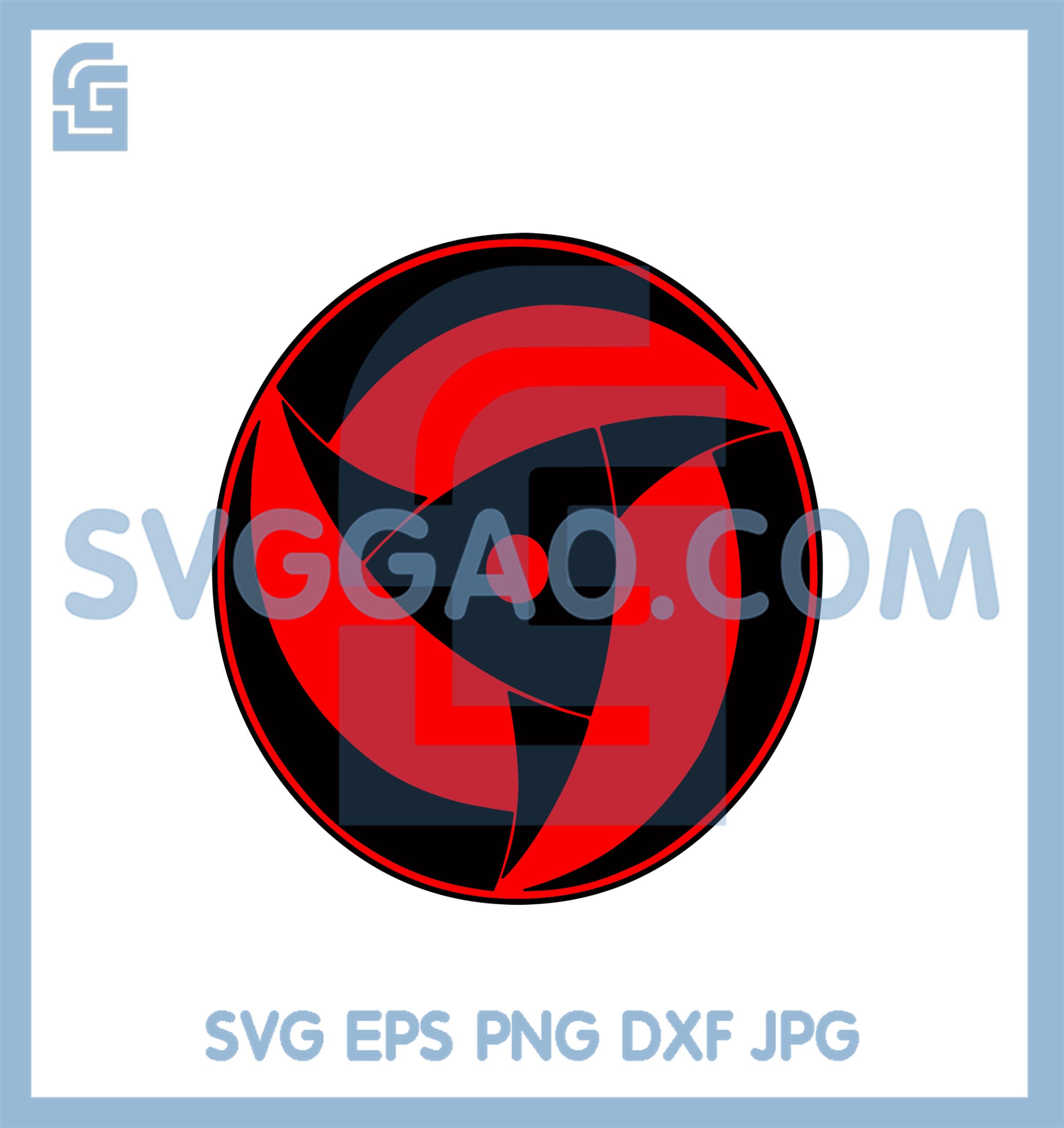 Eternal Sharingan Svg, Mangekyou Sharingan Svg, Anime Naruto Svg