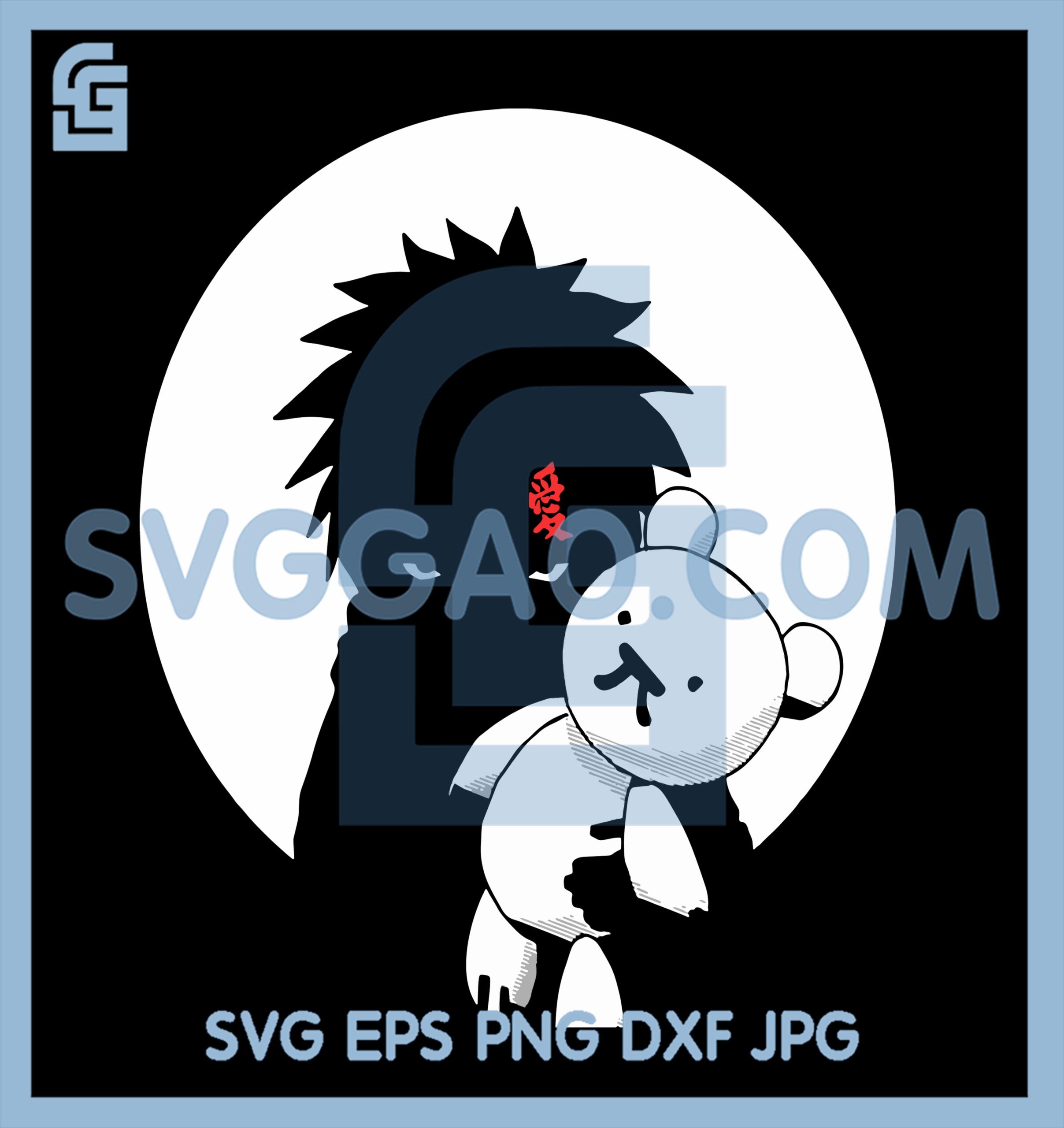 Gaara Naruto And Bear Svg, Naruto Anime Svg, Akatsuki Naruto Lover Svg