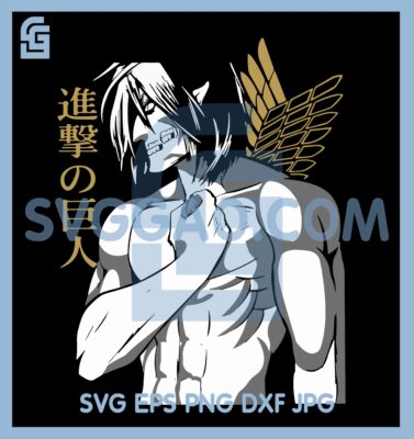 Giant monster Titan Svg, Eren Yeager Anime Svg, Titan Attack On Titan ...