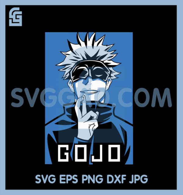 Gojo Satoru Cute Svg, Jujutsu Kaisen Svg, Gojo Anime Svg, Manga Svg ...
