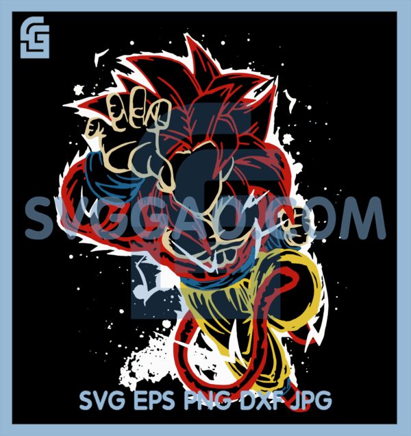 Goku Dragon Ball Red Svg, Anime Manga Svg, Anime Cartoon Svg – SVGGAO