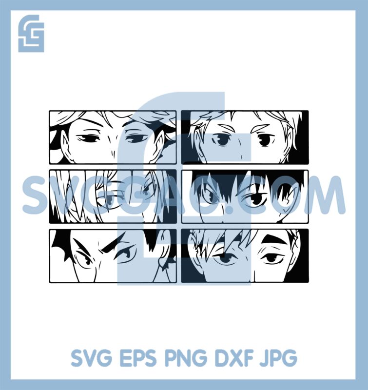 Haikyuu Anime Face Eye Svg, Manga Japanese Svg, Anime Lover Svg – SVGGAO