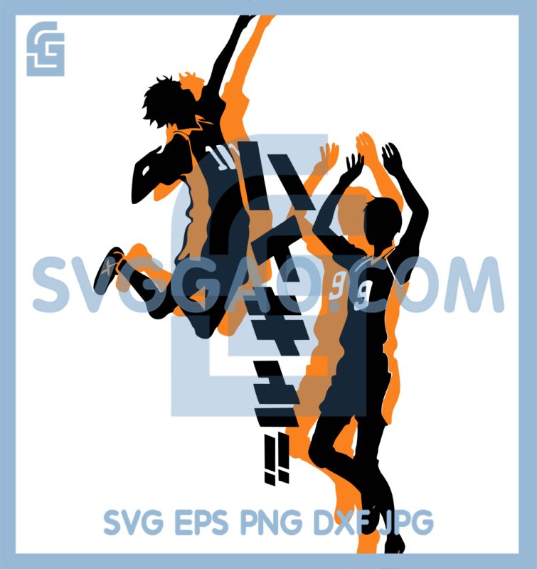 Haikyuu Anime Volleyball Svg, Hinata Shouyou Volleyball Team Svg