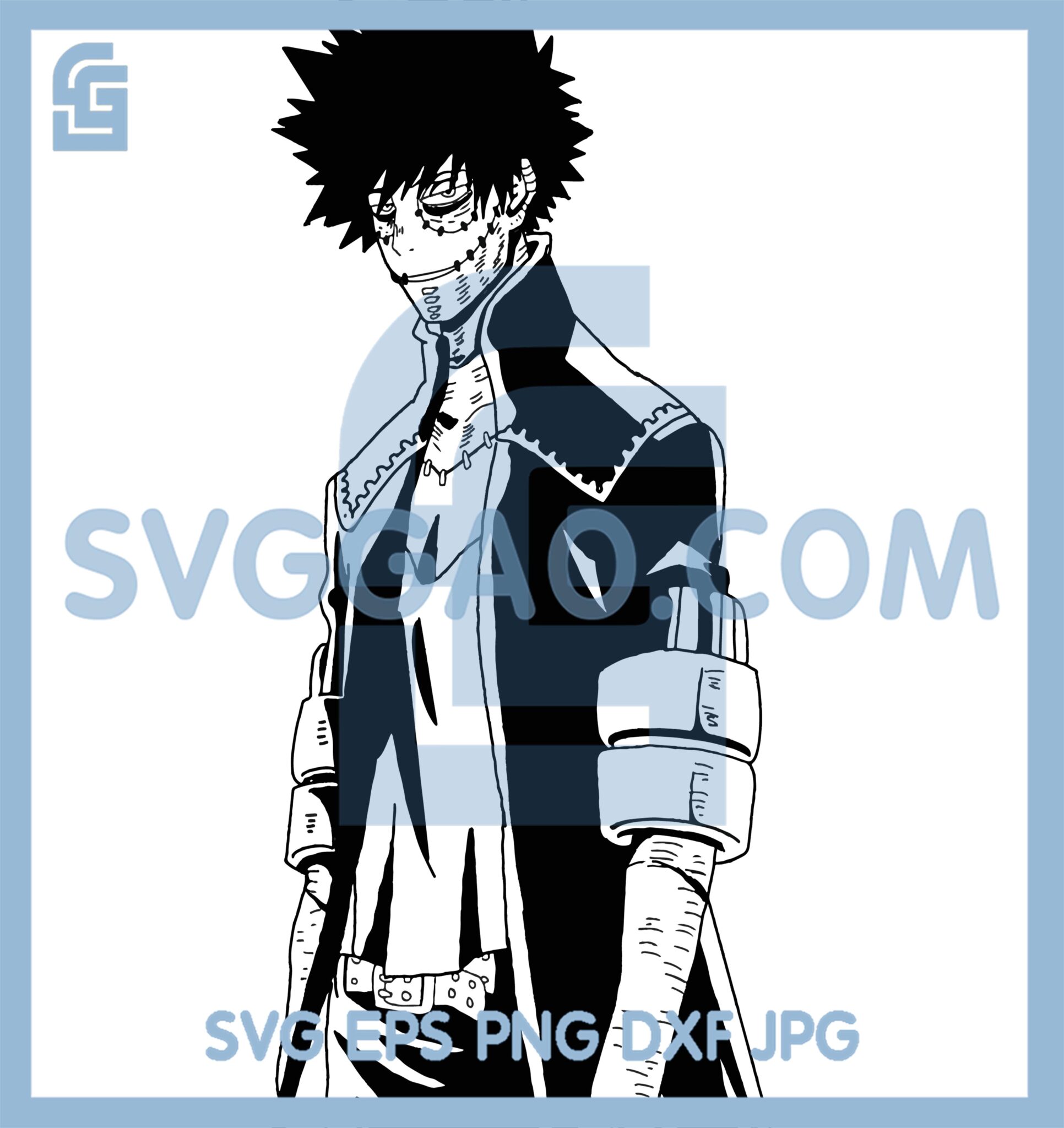 Anime Dabi Cute Svg, My Hero Academia Svg, Boku No Hero Academia Cute Svg