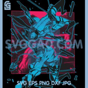 Anime Eren Mikasa Svg, Attack On Titan Svg, Anime Eren Yeager Svg – SVGGAO