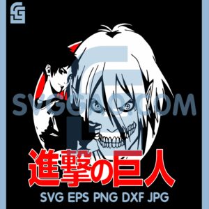 Attack On Titan Eren Yeager Svg, Anime Manga Titan Svg – SVGGAO