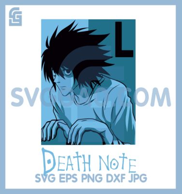 Adesivo Death Note Svg, Anime Cartoon Svg, Kawaii Svg