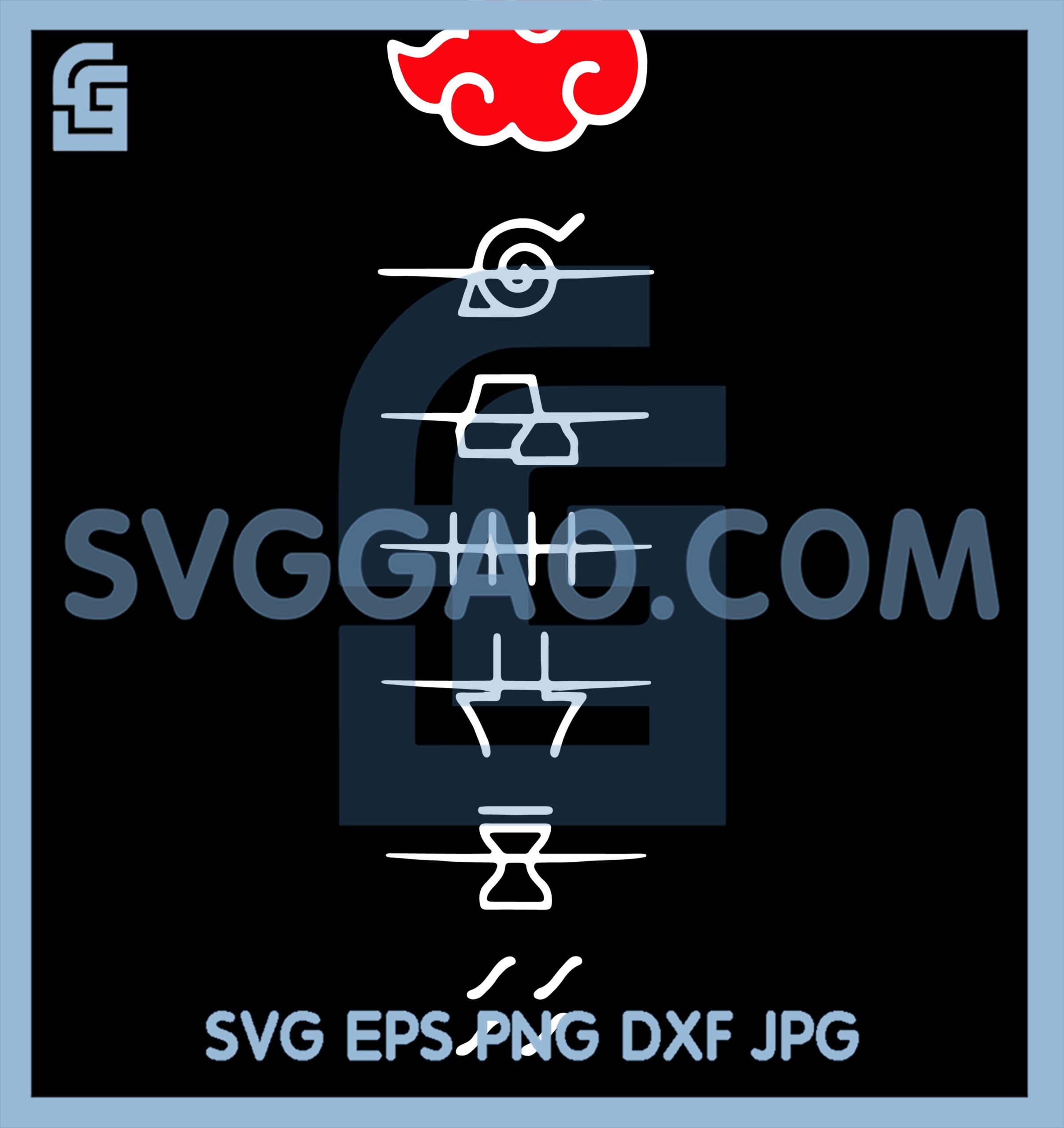 Akatsuki Naruto Svg, Logo Akatsuki Svg, Anime Manga Anime Svg – SVGGAO