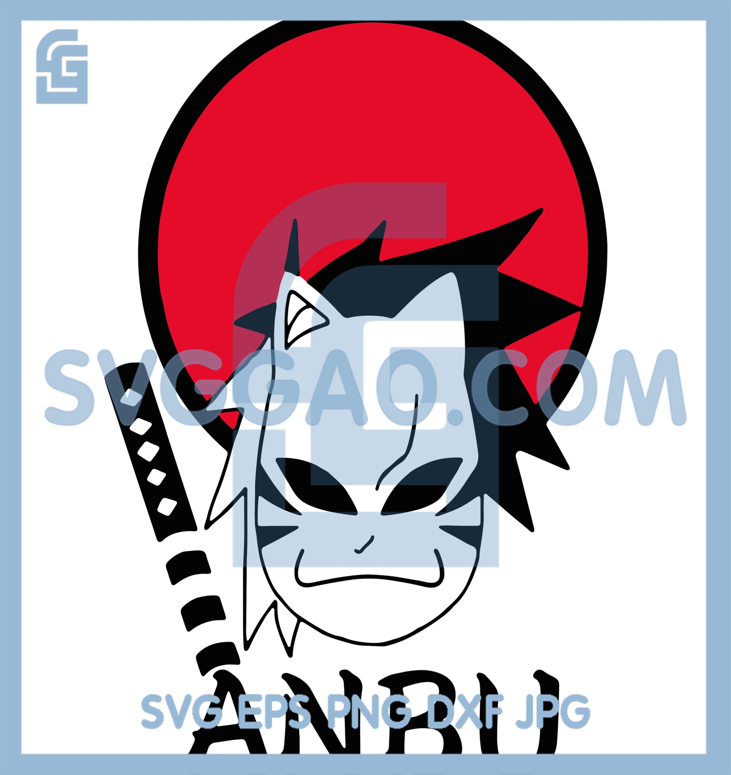 Anbu Ninja Svg, Anbu Naruto Svg, Anime Manga Japanese Svg