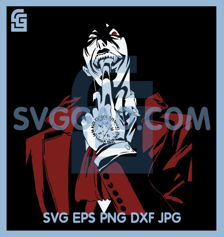 Anime Alucard Svg, Alucard Cute Svg, Anime Design Svg