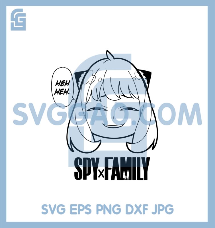 Anime Anya Forger Svg, Spy X Family Svg, Anime Family Svg