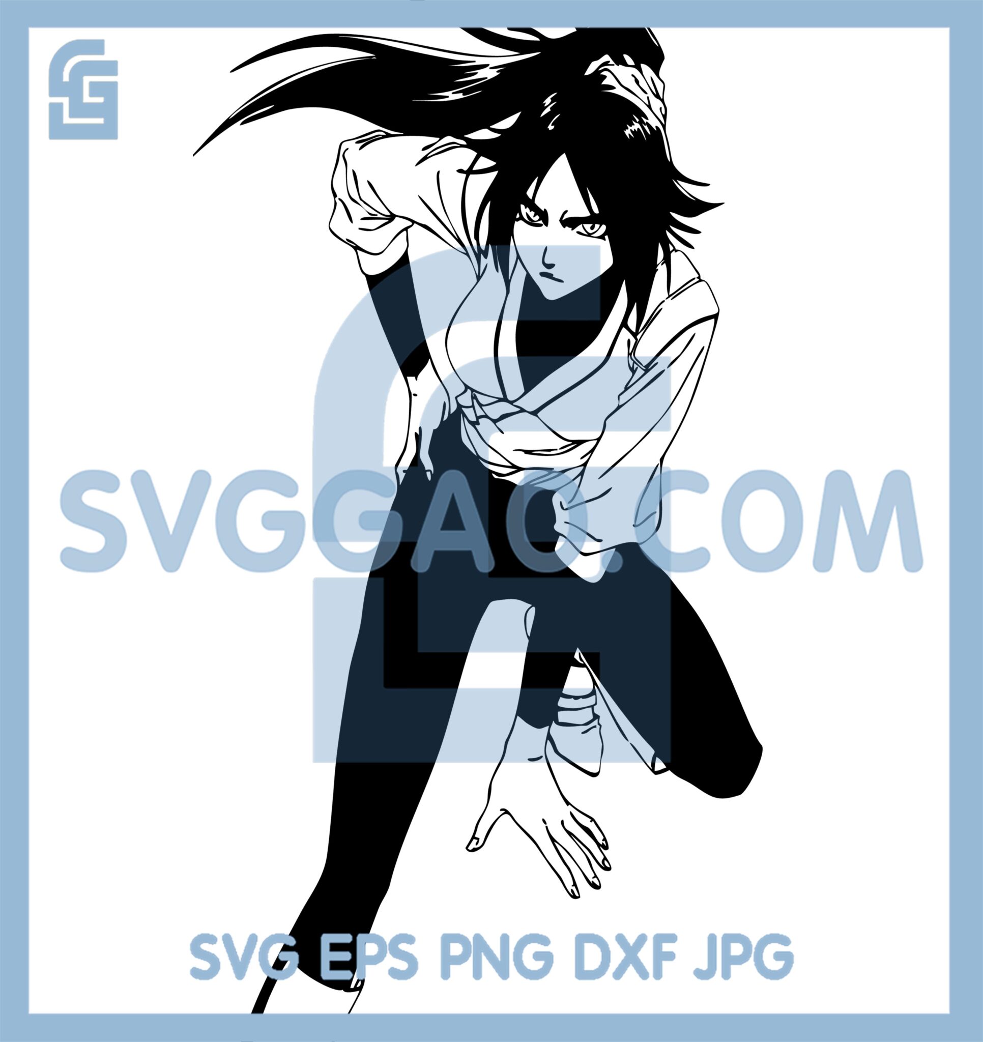 Anime Bleach Character Svg, Anime Girl Svg, Anime Manga Japanese ...