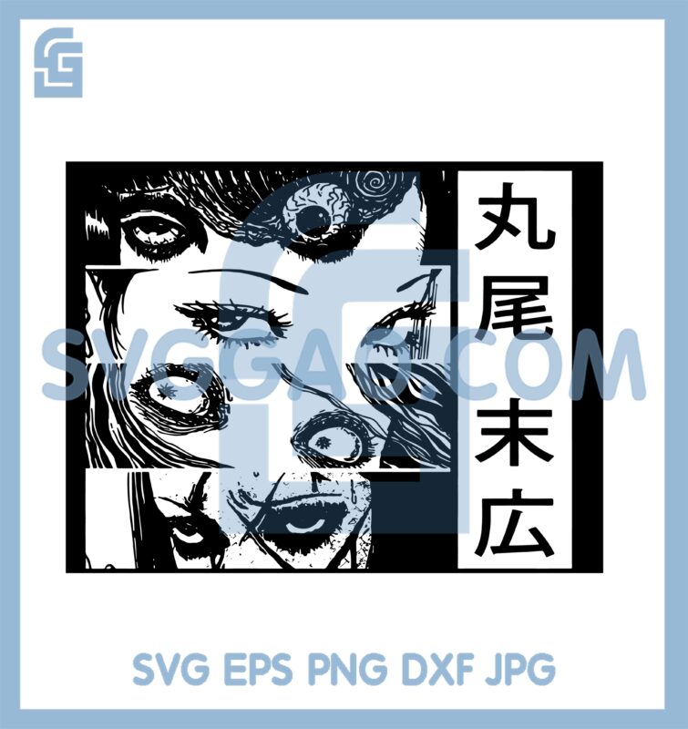 Anime Face Cold Eyes Svg, Anime Cold Eyes SVG – SVGGAO