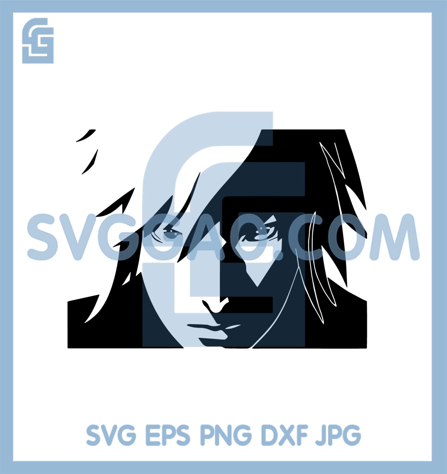 Anime Face Gojo Satoru Svg, Anime Gojo Satoru Svg, Gojo Satoru Svg – SVGGAO