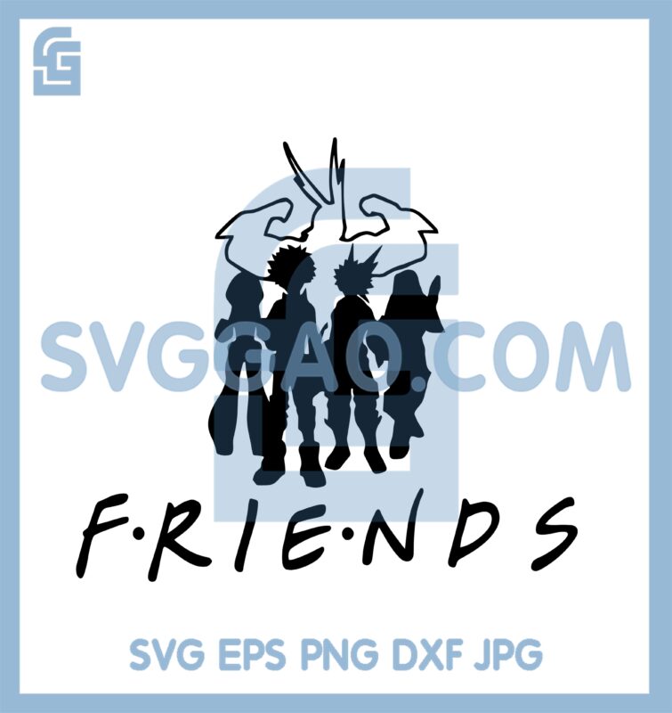 Anime Friends Svg, Friends MHA Svg – SVGGAO