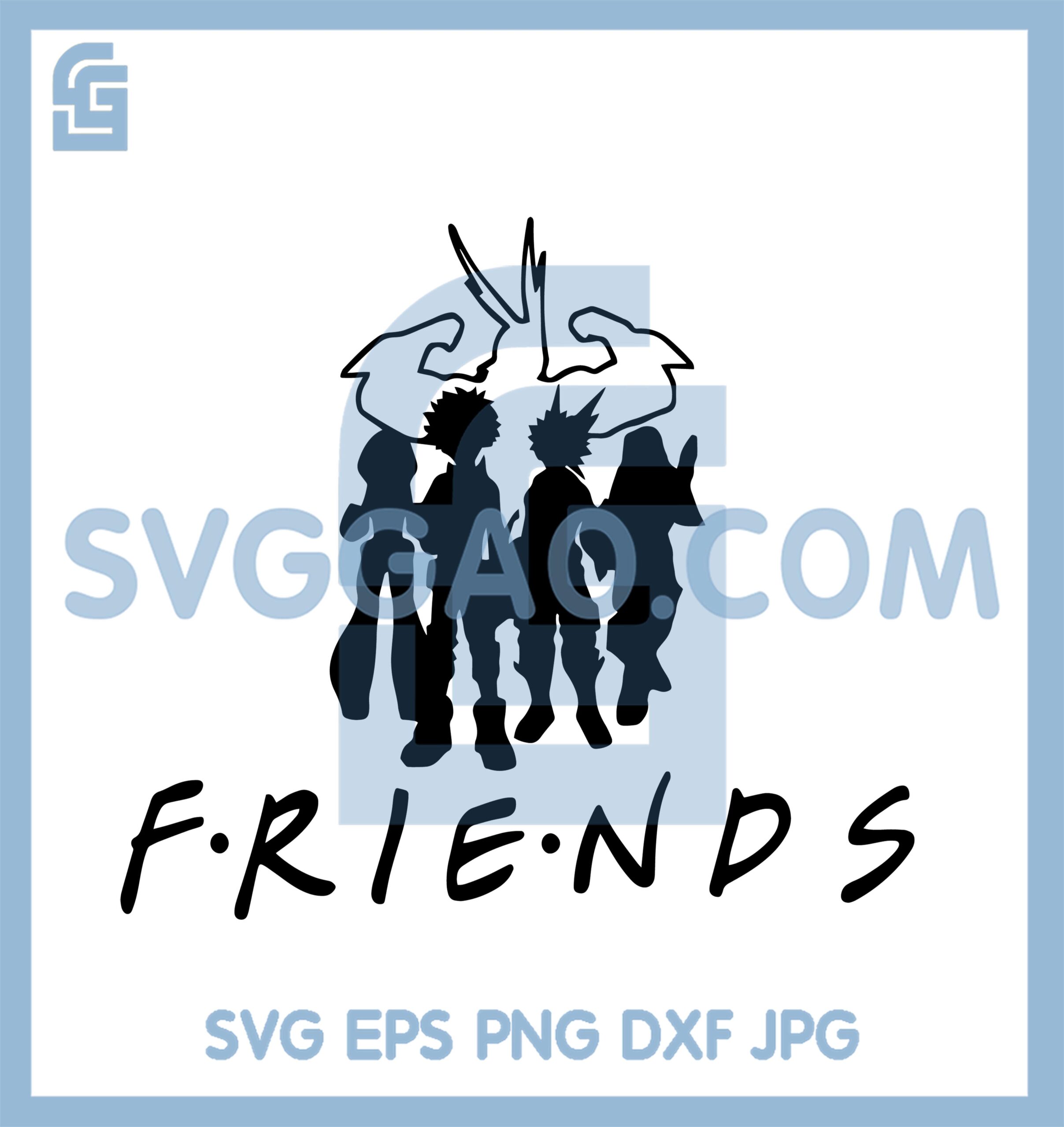 Anime Friends Svg, Friends MHA Svg – SVGGAO