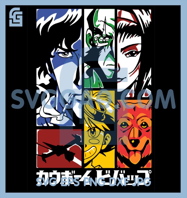 Cowboy Bebop Svg, Anime See You Space Cowboy Svg, Cowboy Bebop Anime Svg
