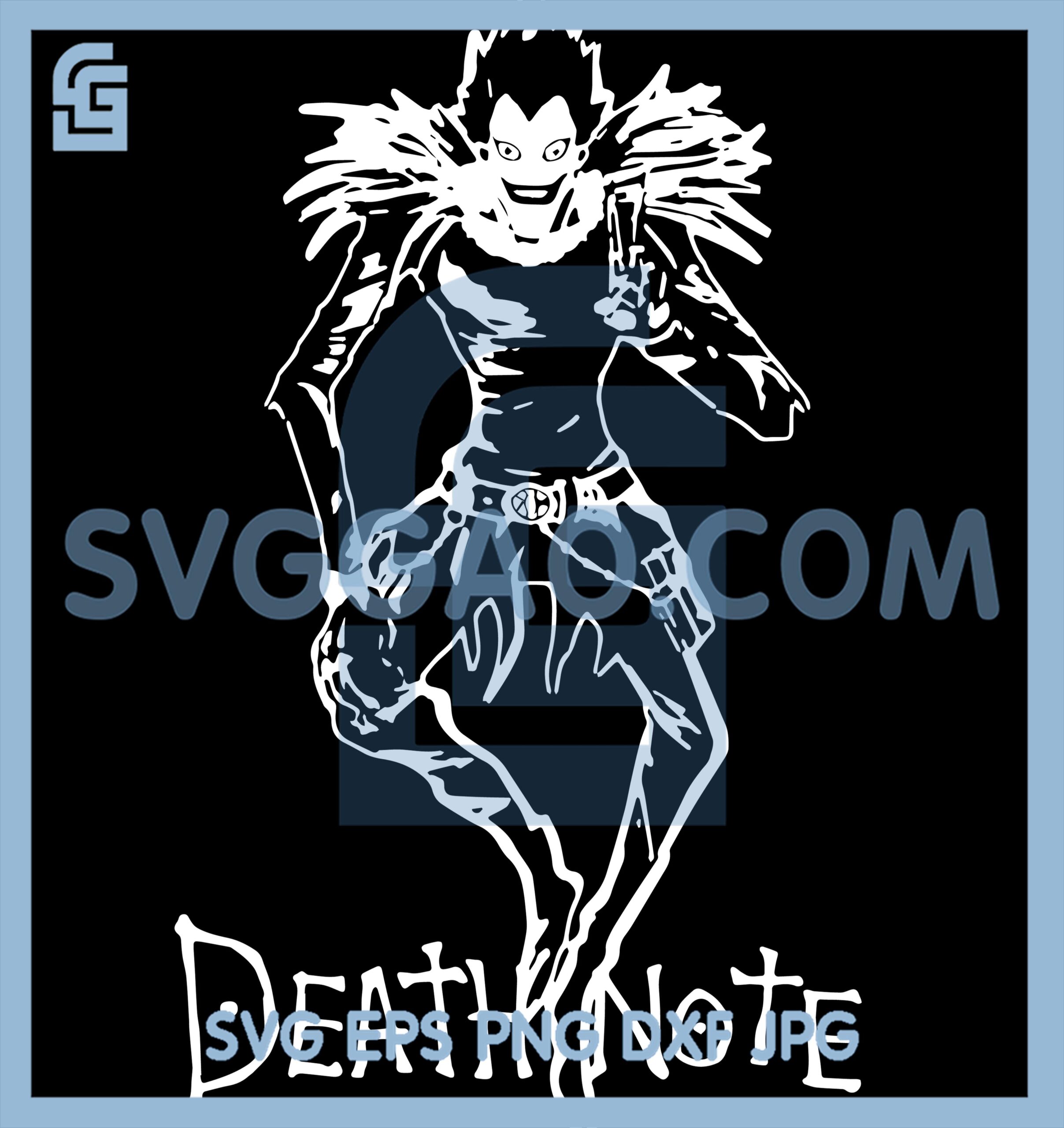 Death Note Ryuk Death Note Svg, Deat Note Anime Svg, Anime Japanese Svg