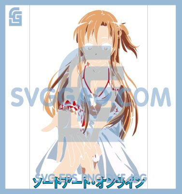 Asuna Yuuki Asuna Svg, Sword Art Online Svg, Cartoon Anime Svg – SVGGAO