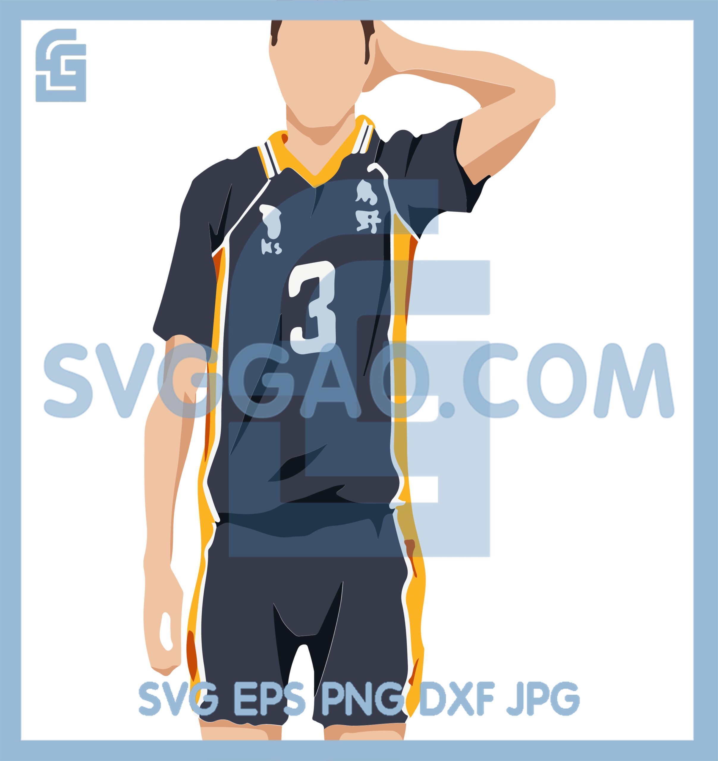 Azumane Asahi Volleyball Club Svg, Manga Anime Love Svg – SVGGAO