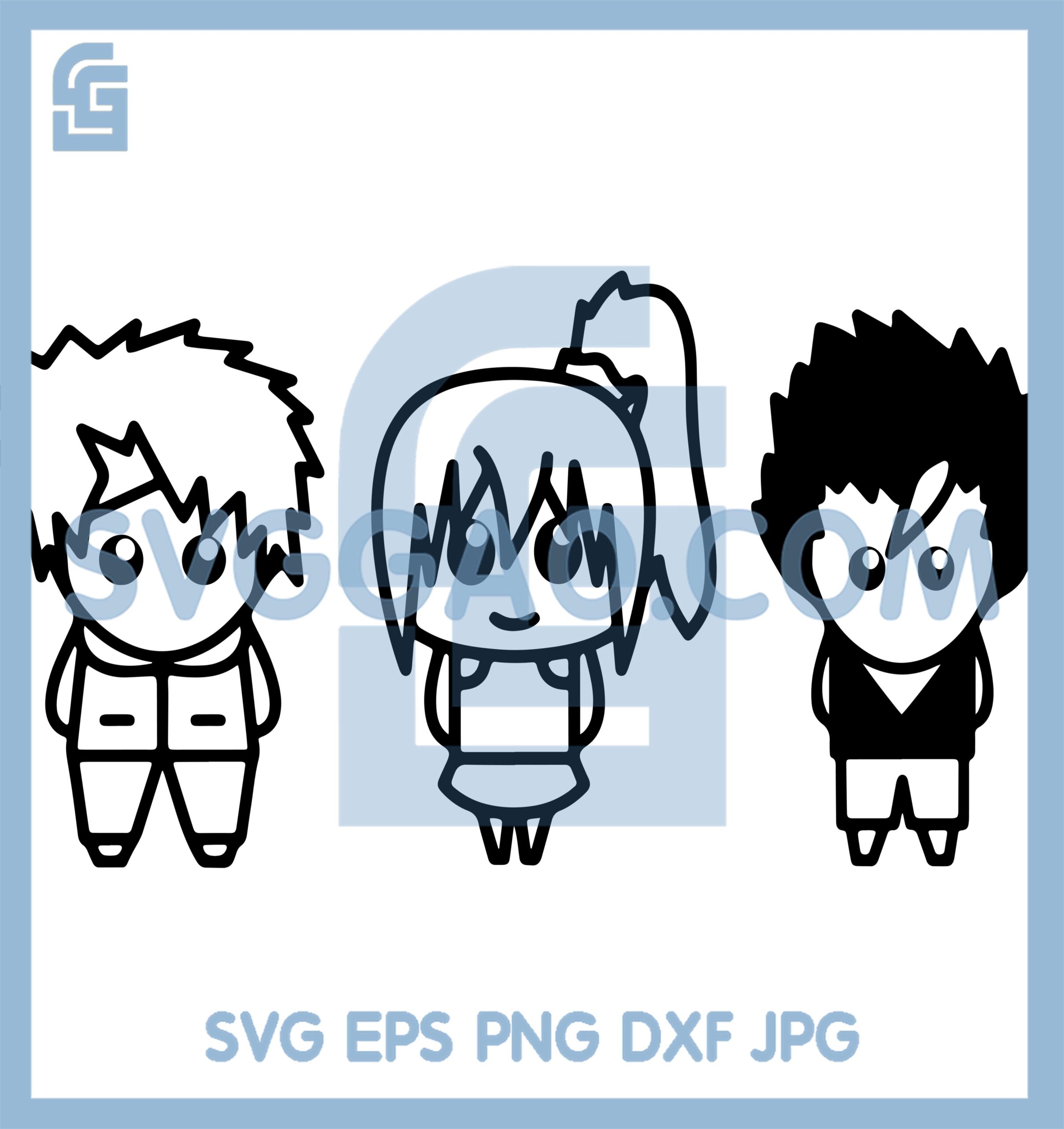 Baby Anime Figure Cute Svg, Anime Svg, Cute Anime Svg