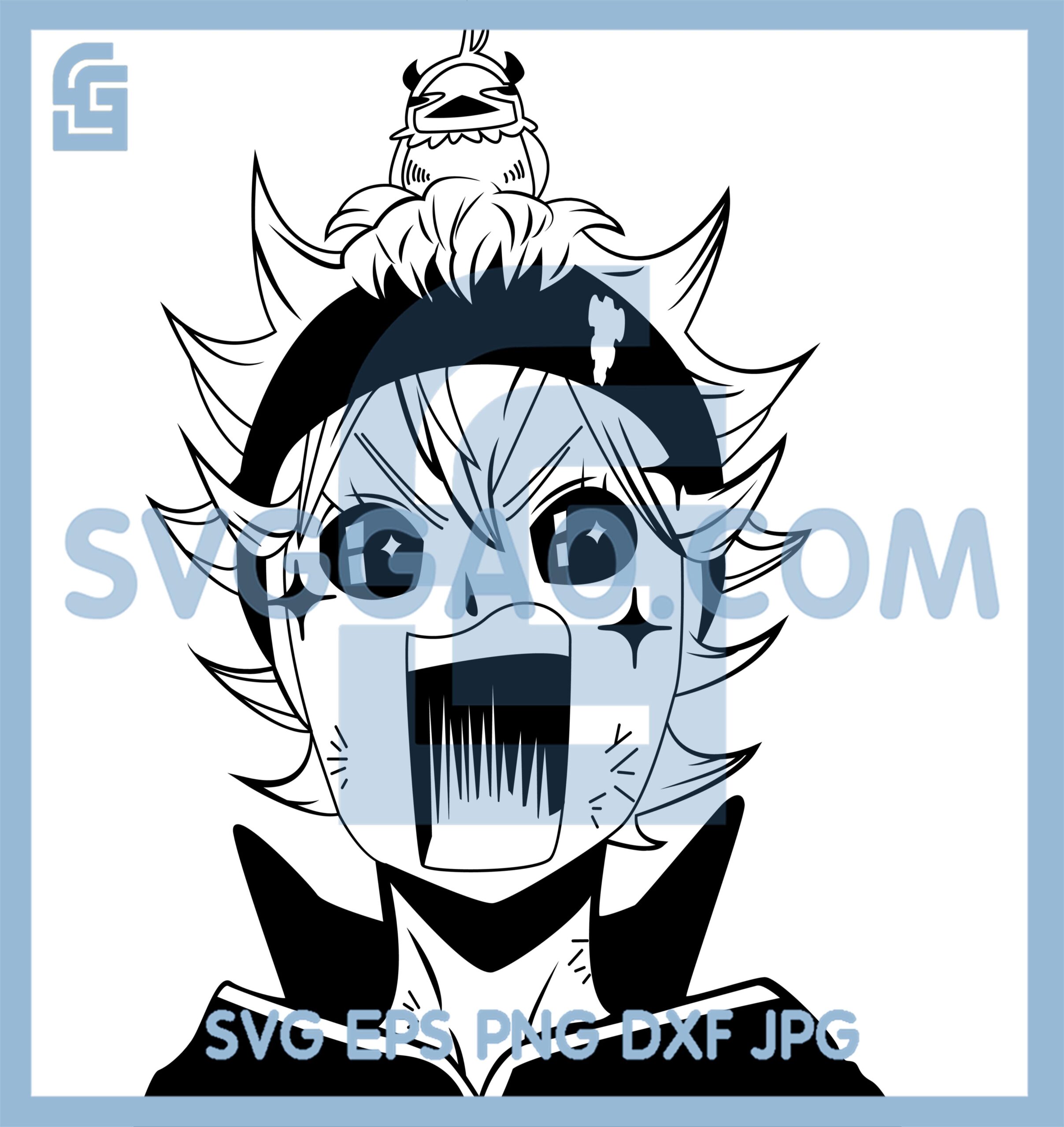 Black Clover Asta Cute Svg, Asta Damon Svg, Asta Anime Svg, Magic ...