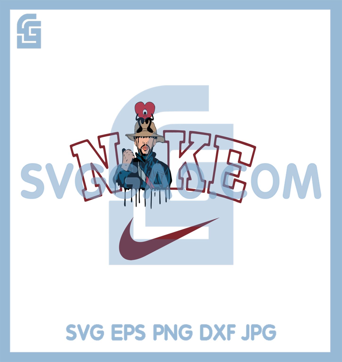 Bad Bunny Melt X Nike Svg, Bad Bunny Halloween Nike Svg, Bad Bunny Just ...