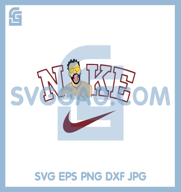 Face Bad Bunny Melt X Nike Svg, Bad Bunny Heads Logo Nike Svg – SVGGAO